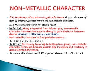Periodic properties of elements | PPTX