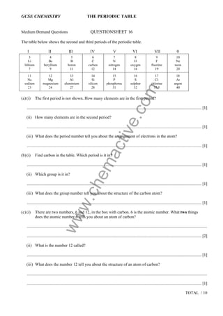 Periodic questions | PDF