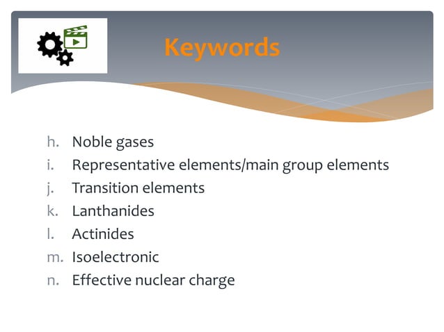 Periodic relationships among elements | PPTX
