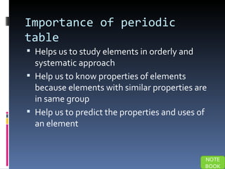 Periodic table | PPT