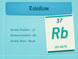 Periodic table Presentation | KEY | Chemistry | Science