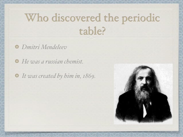 Periodic table | PPT