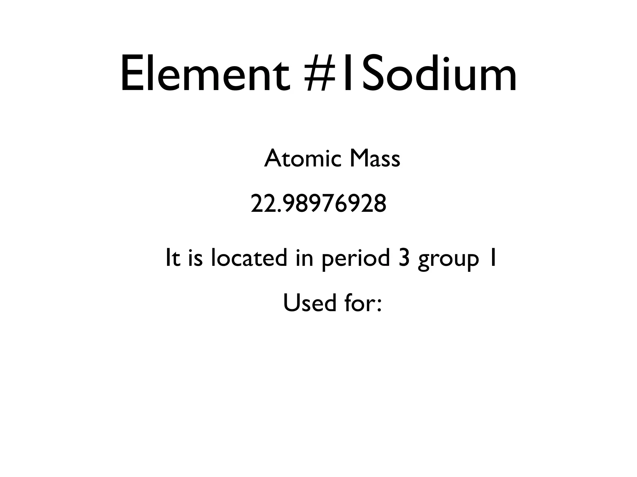 Periodic table | KEY | Chemistry | Science