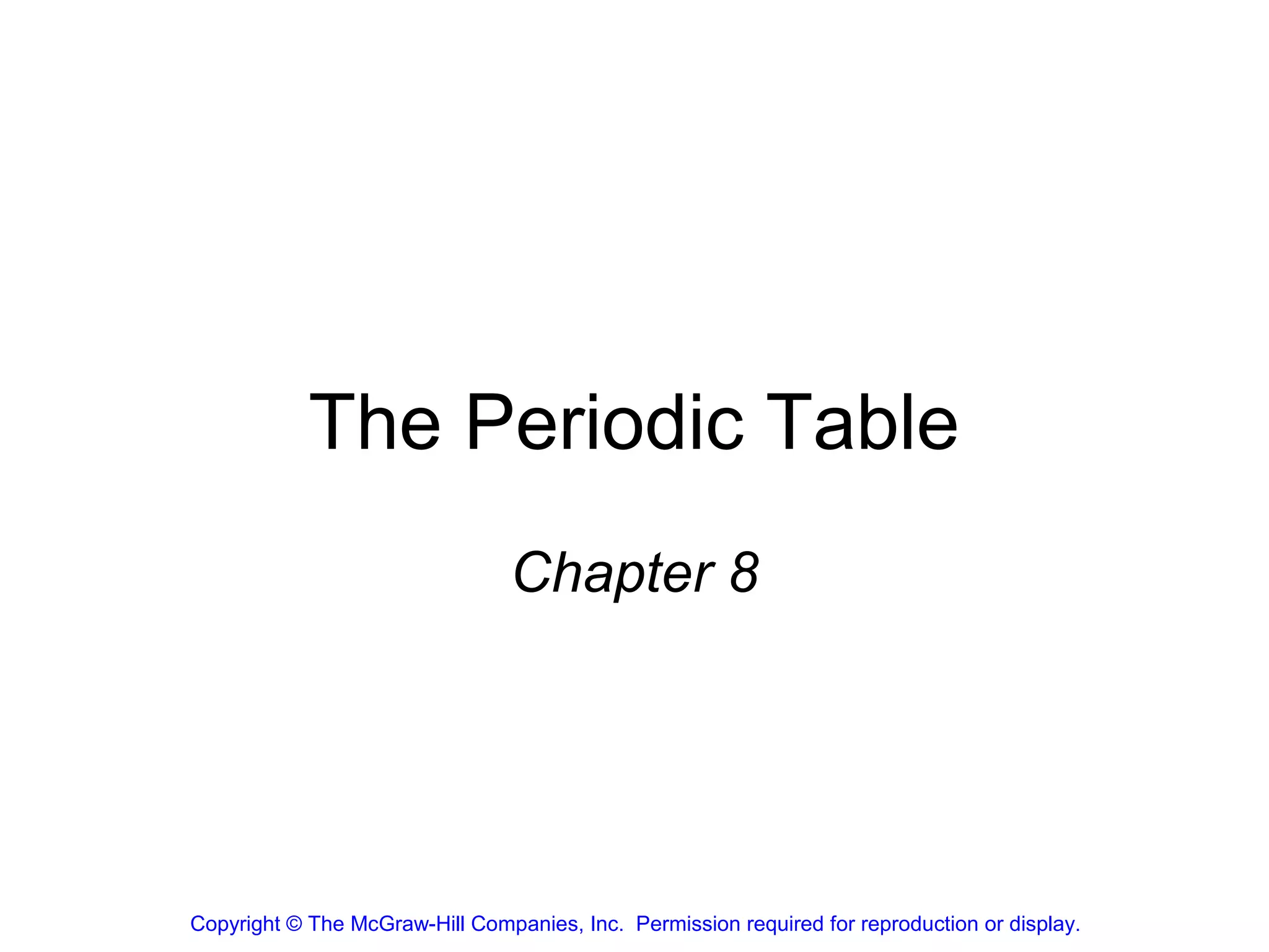 Periodic table | PPT