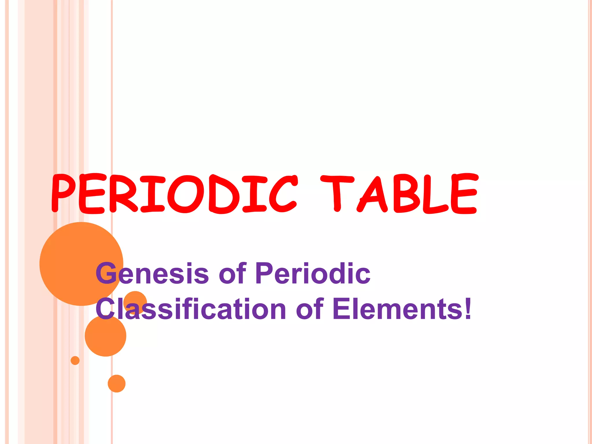 Periodic table | PPTX