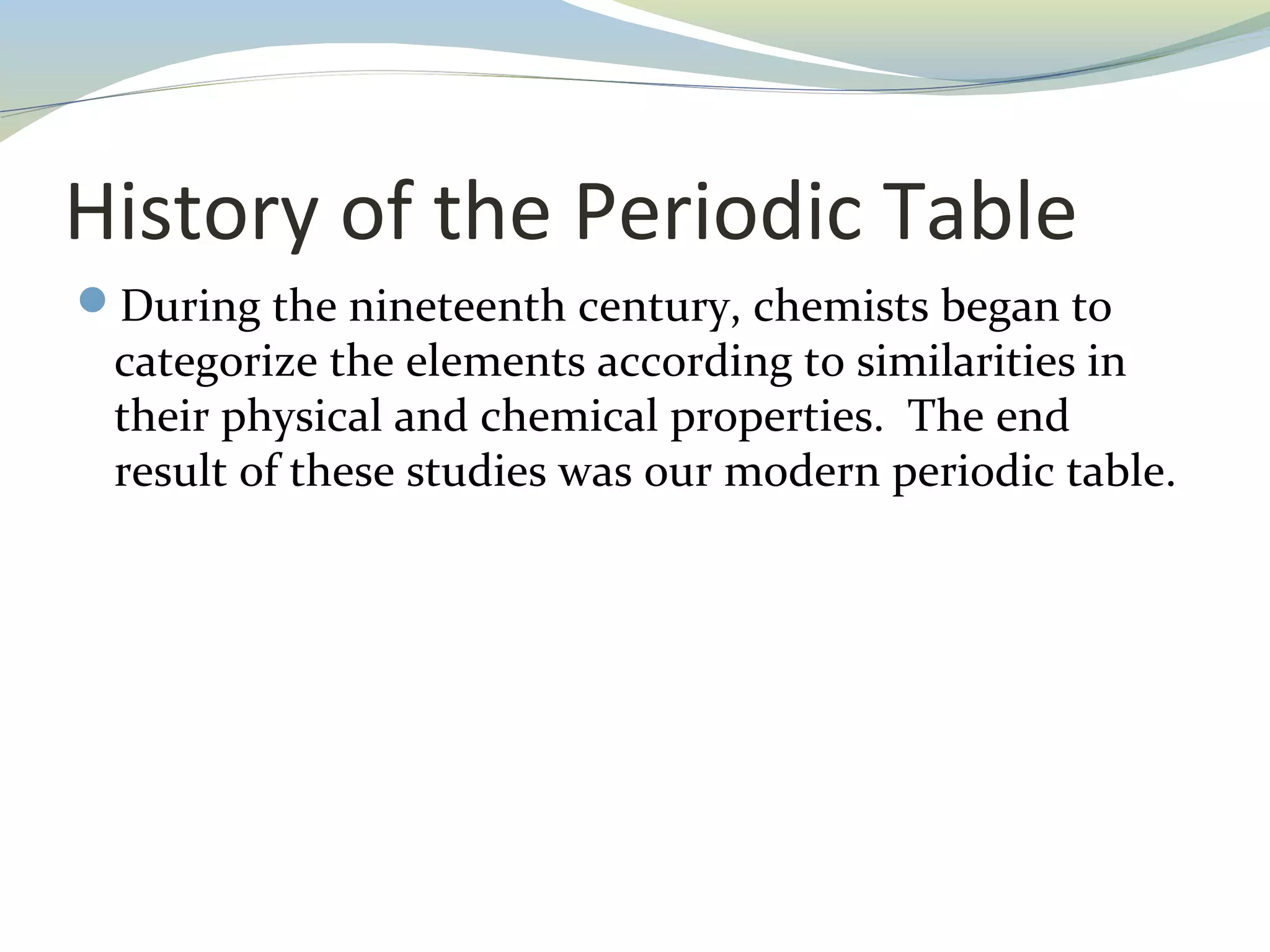 Periodic table | PPT