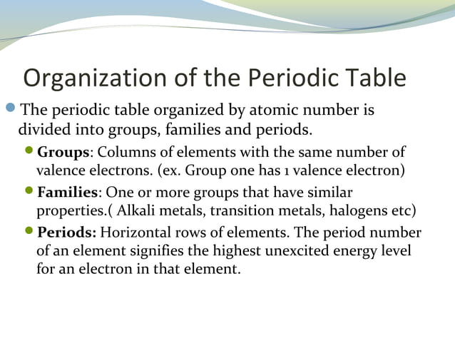 Periodic table | PPT