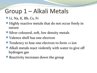 Periodic table | PPT