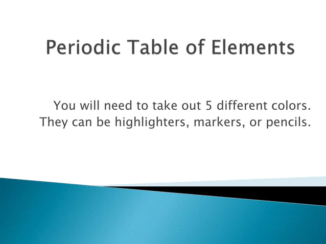 Periodic table | PPTX | Chemistry | Science