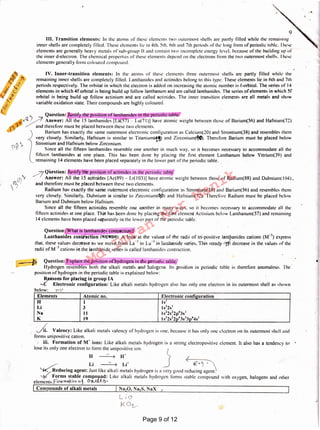 Periodic Table (Classification of elements) MANIK | PDF