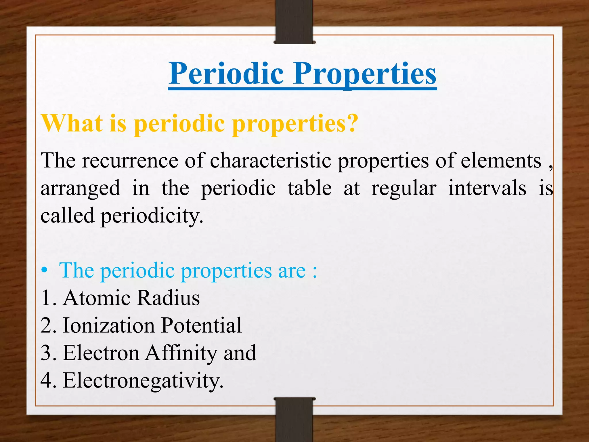 Periodic table | PPTX