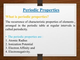 Periodic table | PPTX