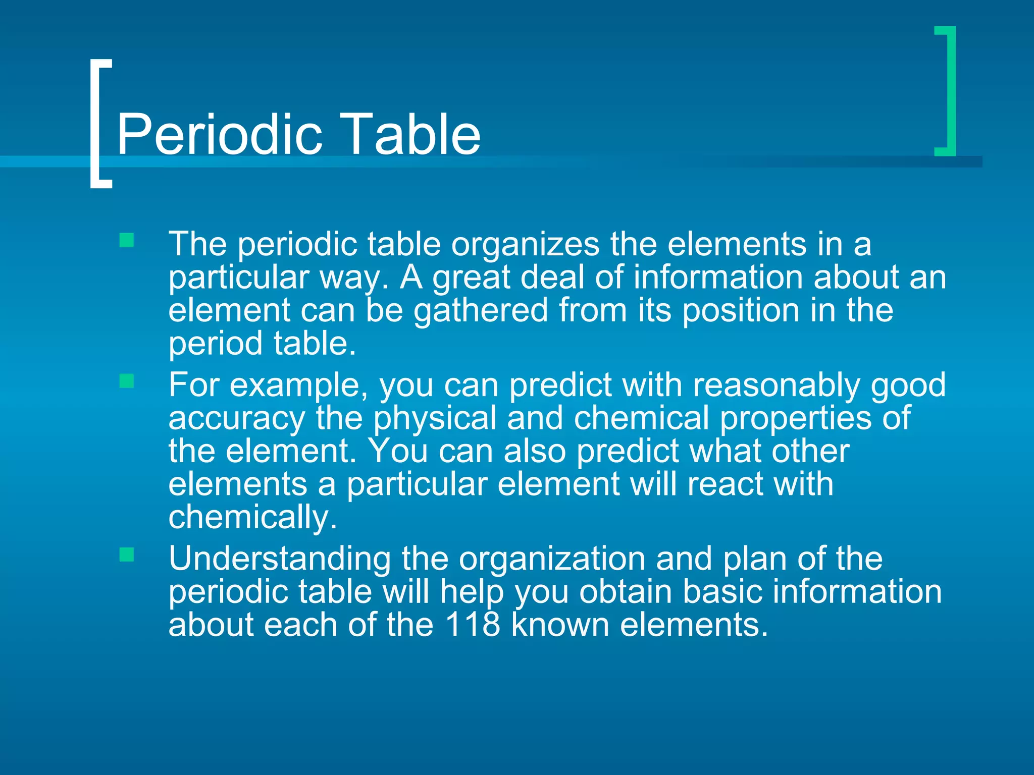 Periodic table (1) | PPT