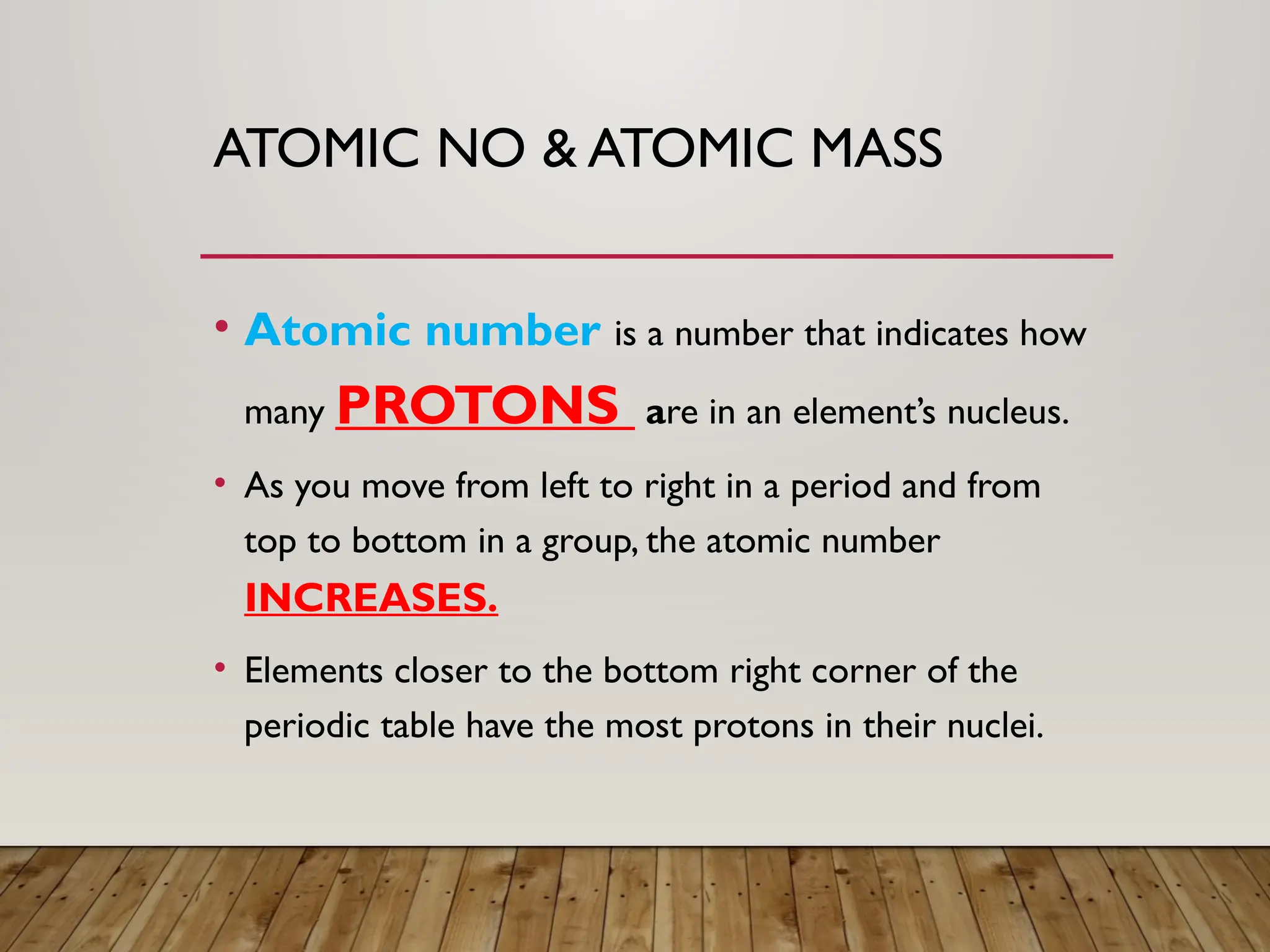 periodic table 1.pptx grade 6 -atomic structure | PPTX