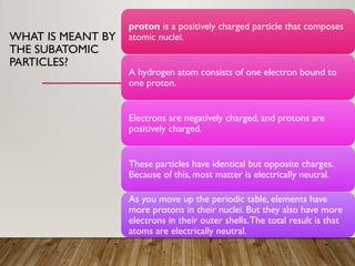 periodic table 1.pptx grade 6 -atomic structure | PPTX