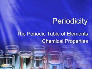 Periodic table and chemical properties | PDF