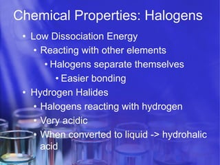 Periodic table and chemical properties | PDF
