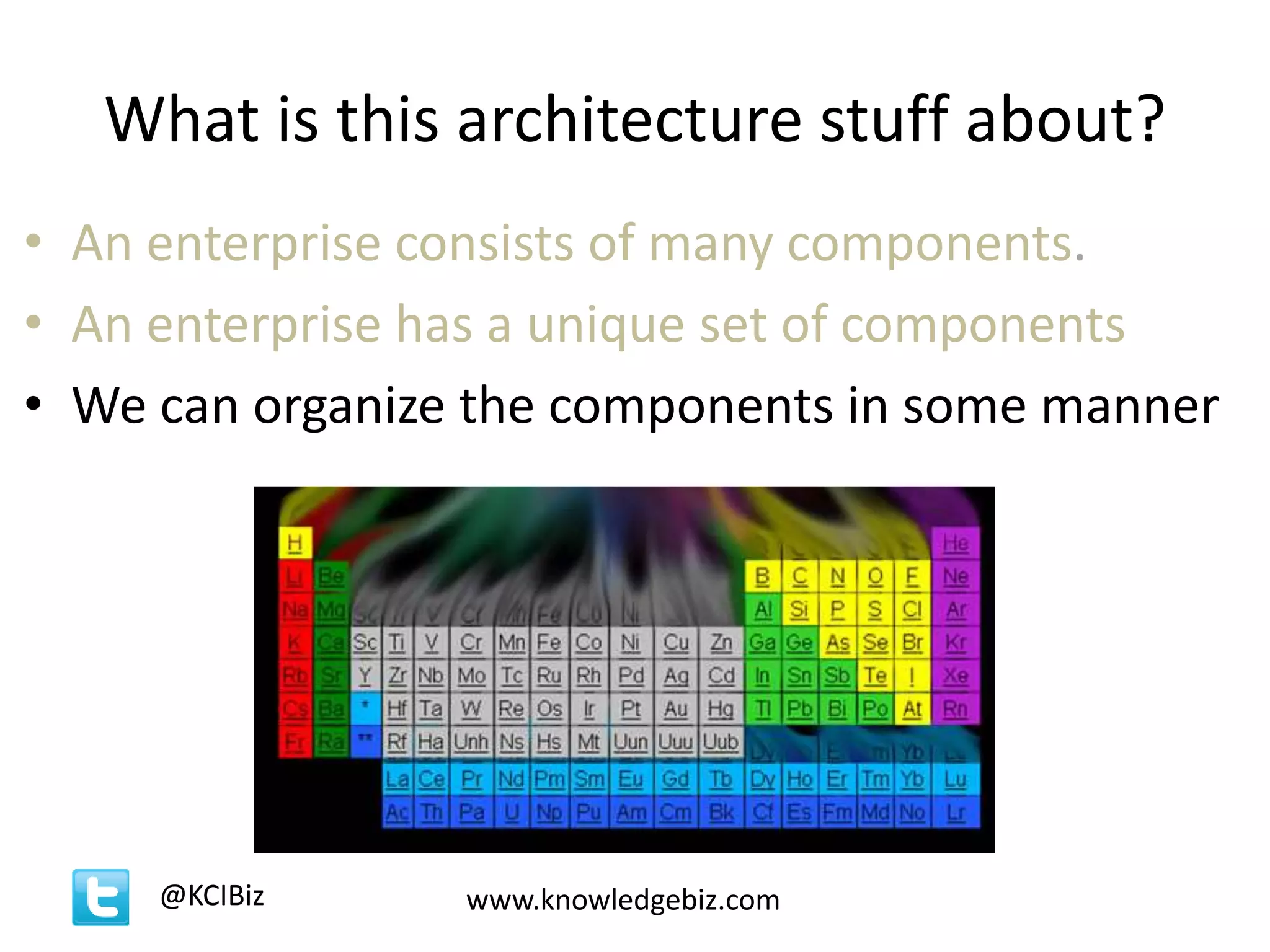 Zachman Framework And The Periodic Table A Fun Romp Through Some Basic Framework Ideas Pptx