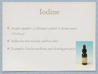 Periodic table basics | PPT