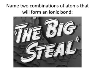 Chemical Reactions & Bonding | PPT