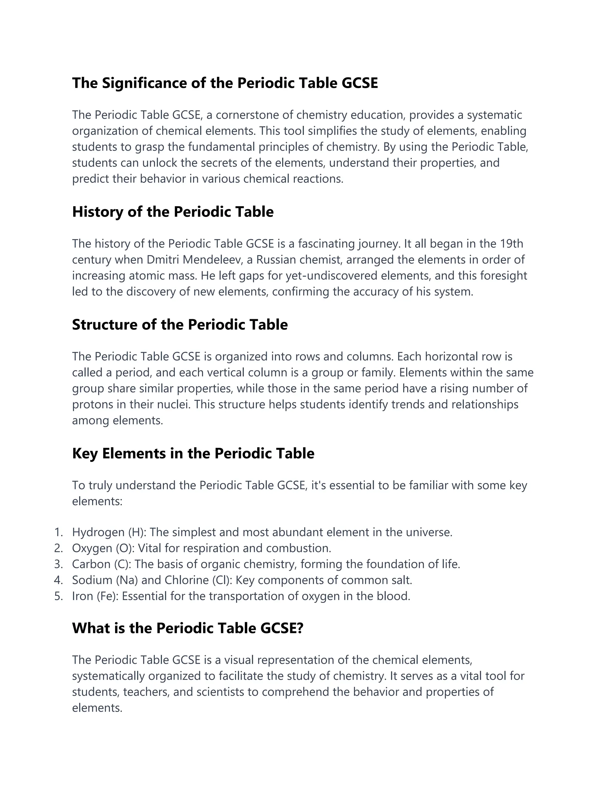 periodic table gcse.pdf