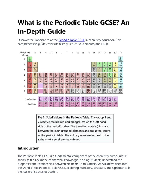 periodic table gcse.pdf