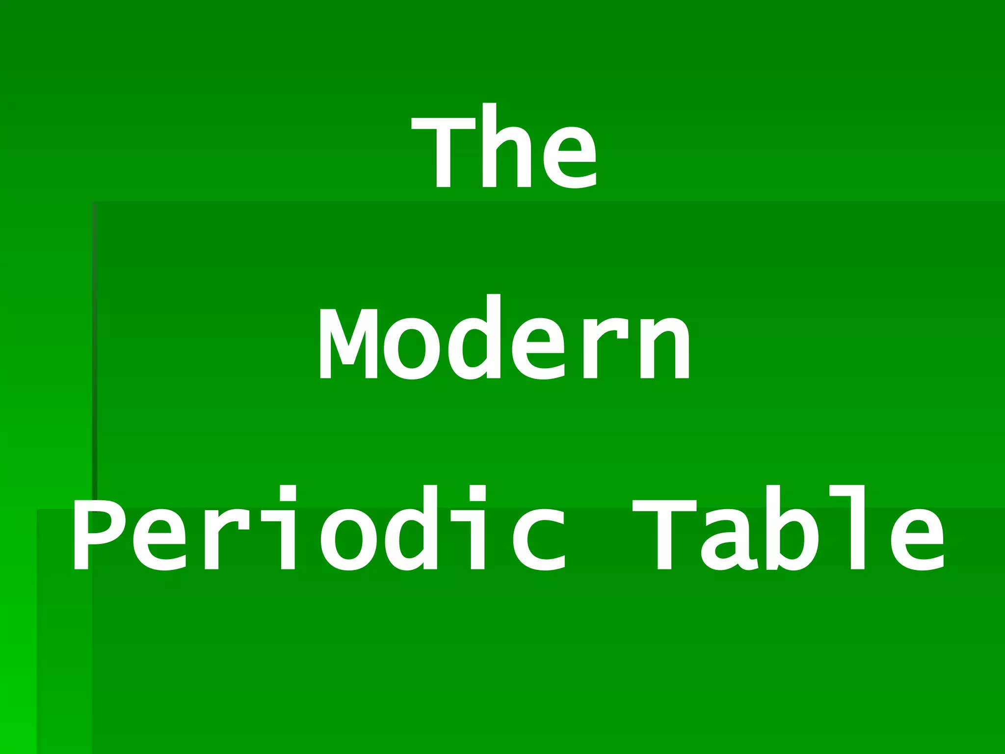 The Periodic Table | PPT