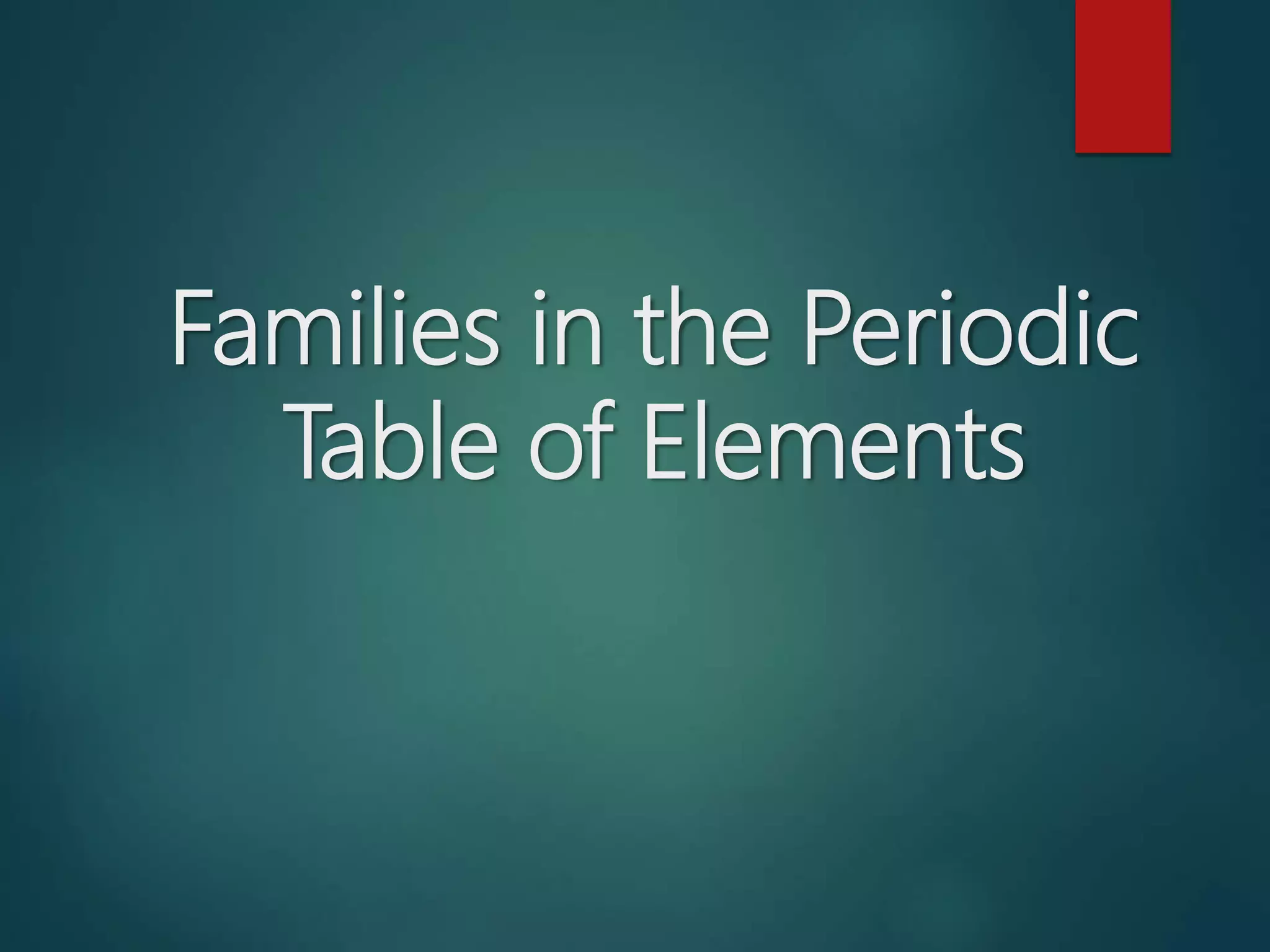 Periodic Table of Elements - Science 8 | PPT