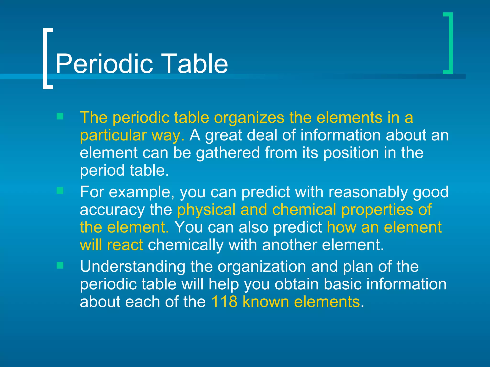 Periodic Table of Elements | PPT