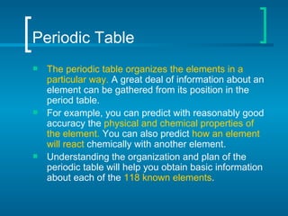 Periodic Table of Elements | PPT