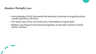 An Overview of the Modern Periodic Table of Elements | PPTX