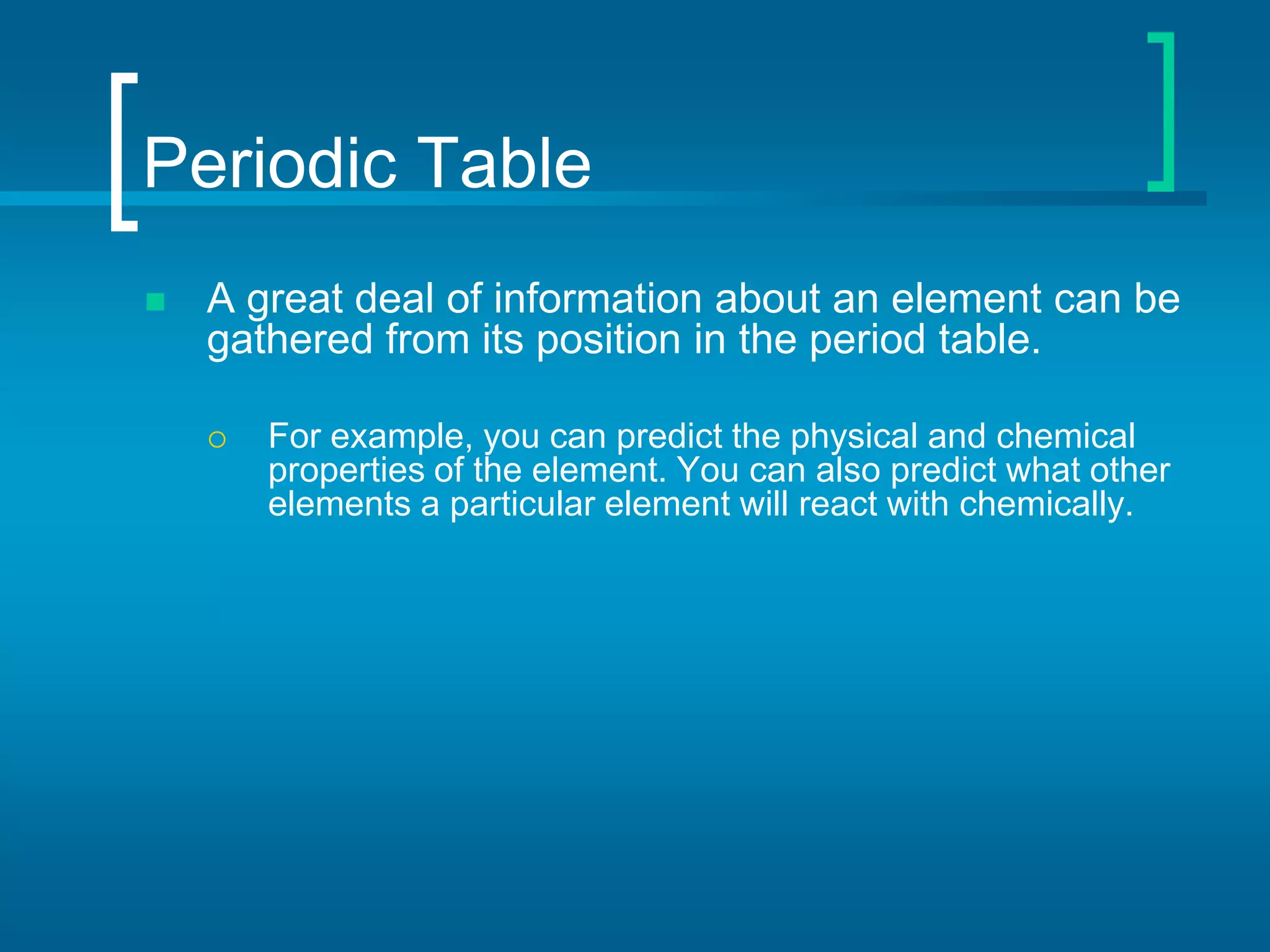 Periodic Table of Elements | PPTX