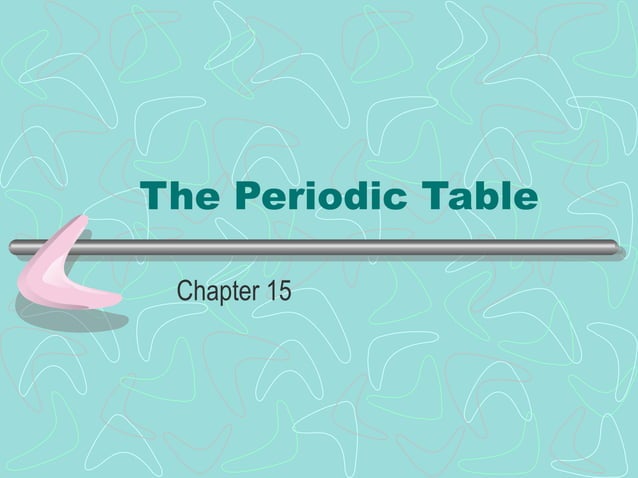 Periodic table ppt | PPT