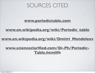 Periodic Table Project | PDF