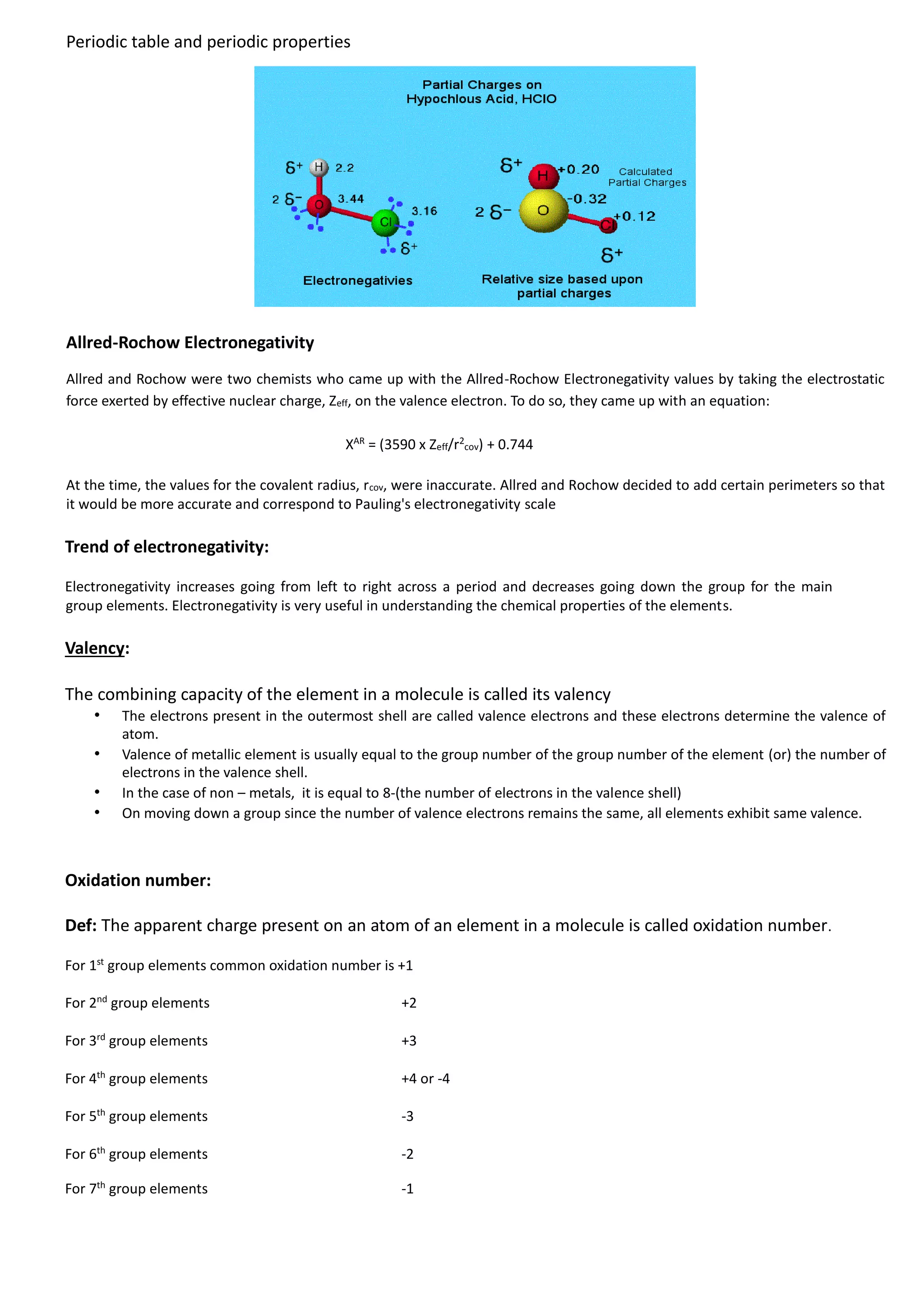 Periodic table - periodic properties | PDF