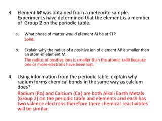 Periodic table quiz 1 and 2 | PPTX