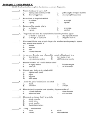 periodic table quiz 2 PART A B C.pdf