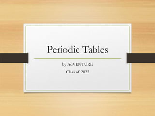 Periodic tables | PPT