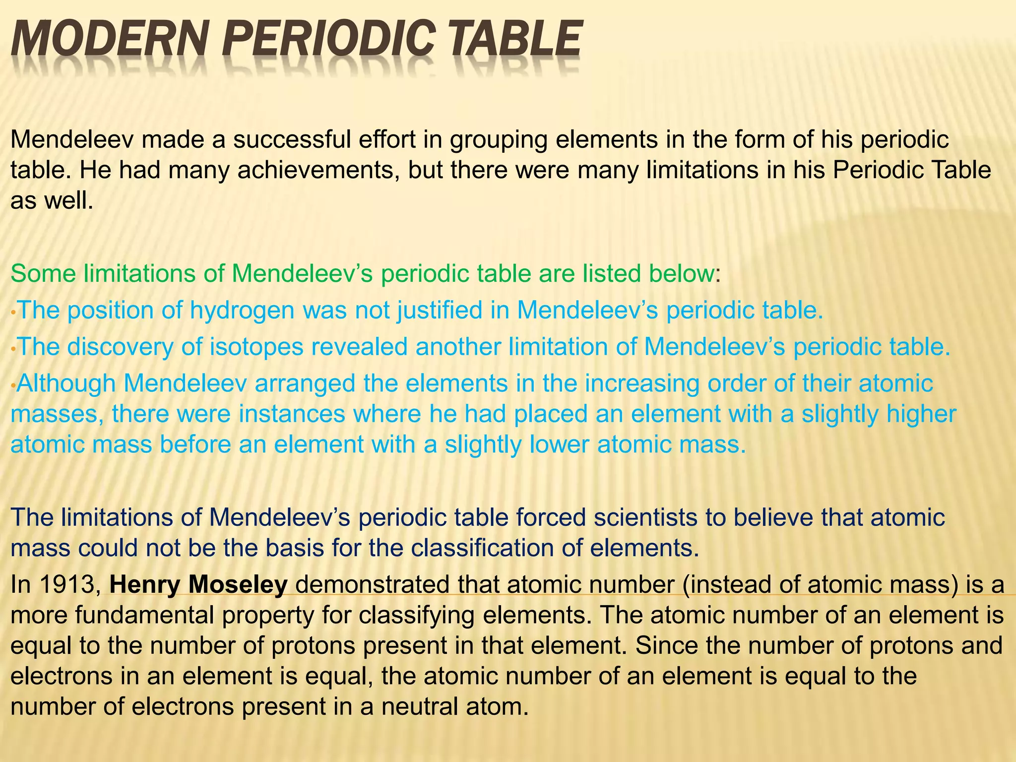 Periodic tables | PPTX