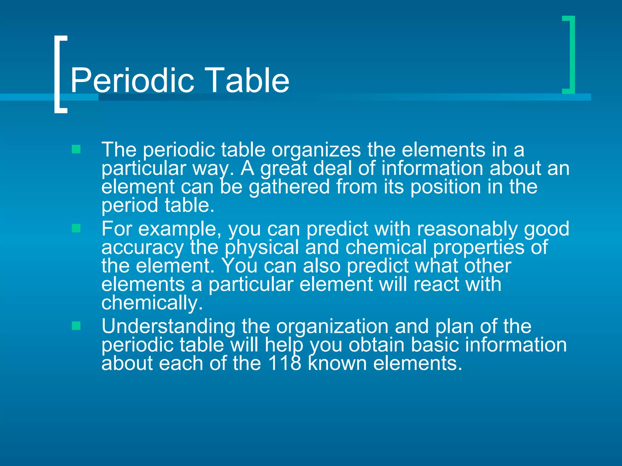 Periodic Table Science | PPT