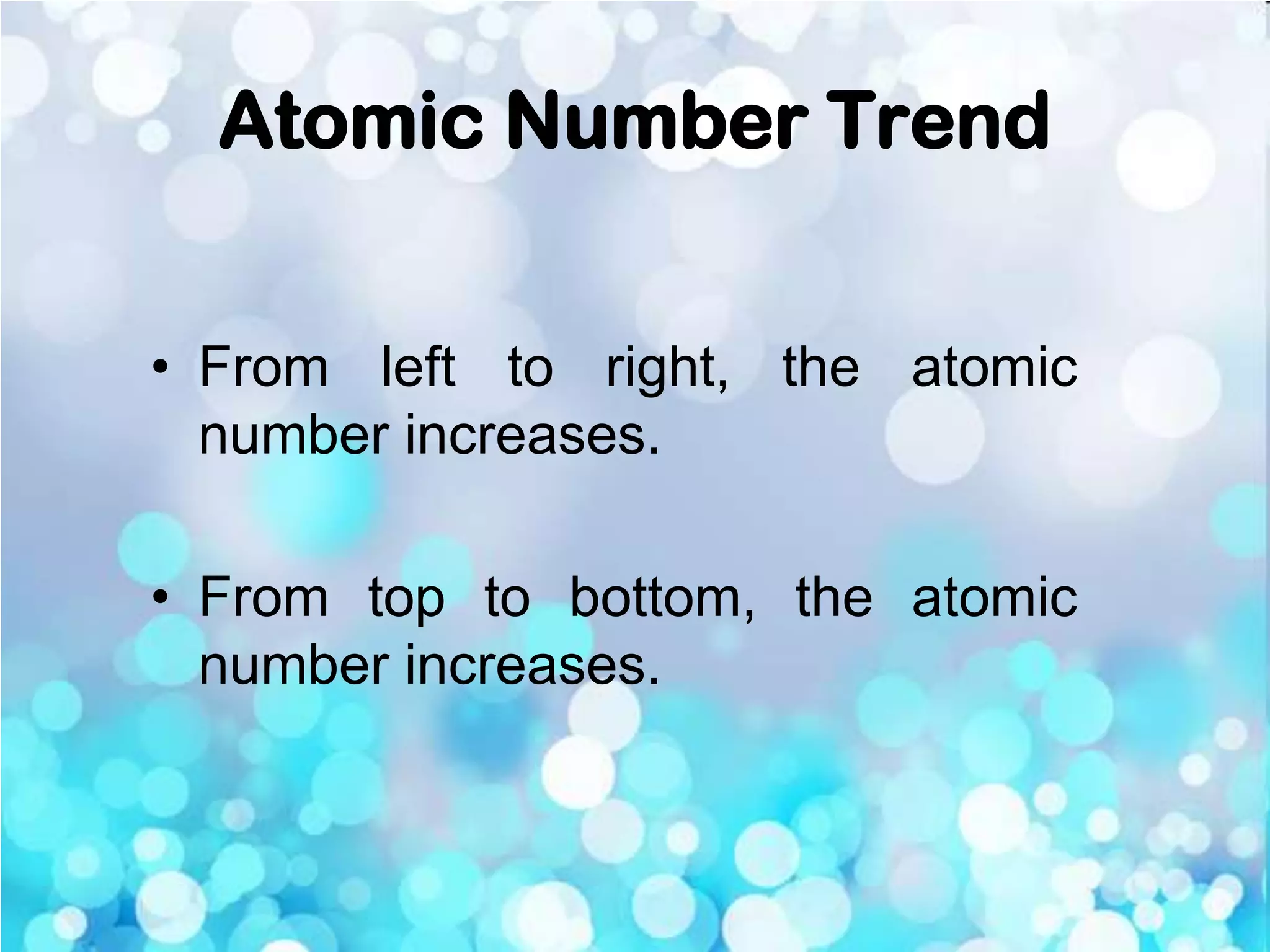 Periodic trends | PPT