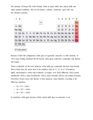 Trends of The Periodic Table | DOCX