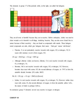Trends of The Periodic Table | DOCX