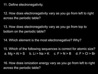 Periodic trends | PPTX