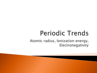 Periodic trends cca | PPT