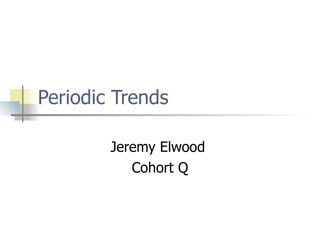 Periodic trends | PPT