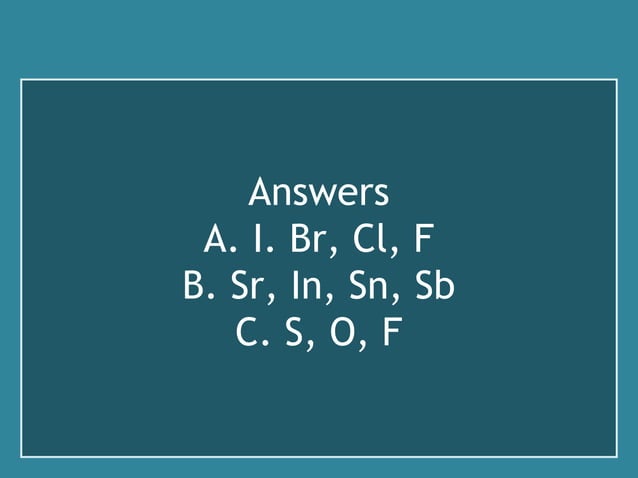 Periodic variations | PPT | Chemistry | Science