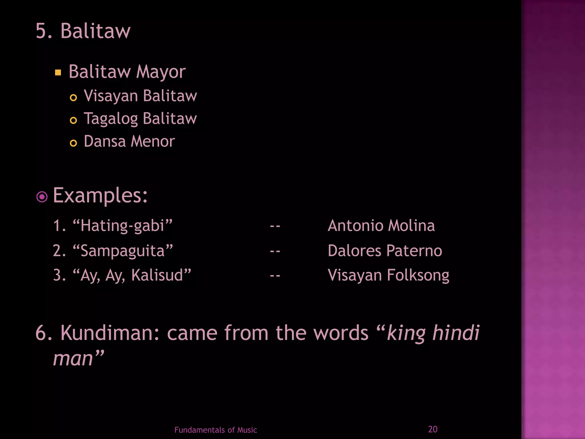 Period in history of philippine music | PPTX