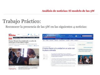 El modelo de las 5W en la noticia | ODP