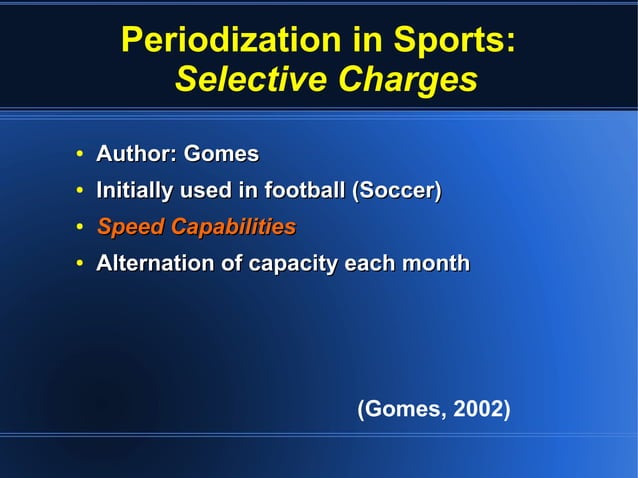 Periodization in Sports: Theoretical Basis | ODP
